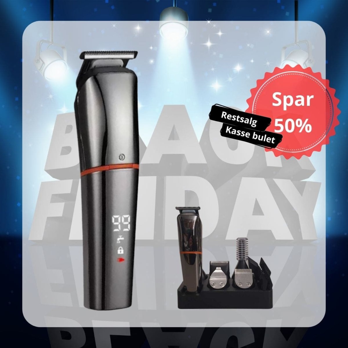 Lækker Kvalitets multi Skæg trimmer. 6 i 1 multi trimmer