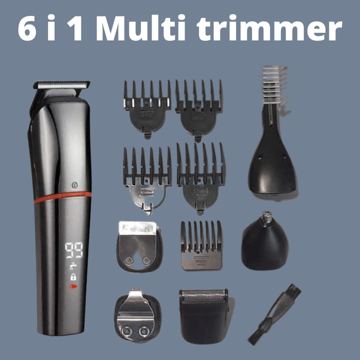 Lækker Kvalitets multi Skæg trimmer. 6 i 1 multi trimmer